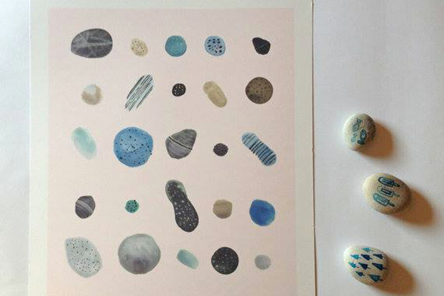 【在庫限り】ポスター/アートプリント tiny stones A3 – CHLOROS