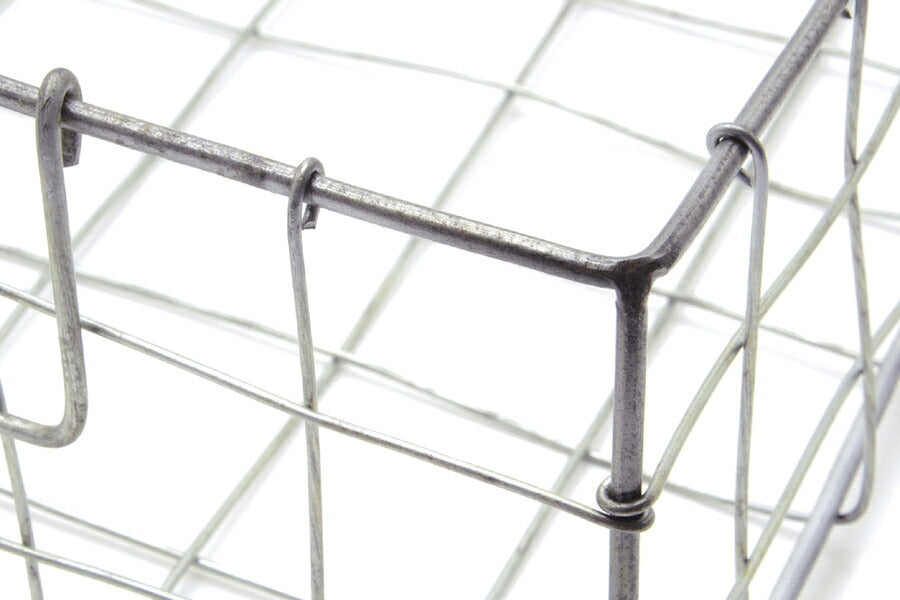 ハンドメイド アイアンワイヤーバスケット Lサイズ シルバー – CHLOROS