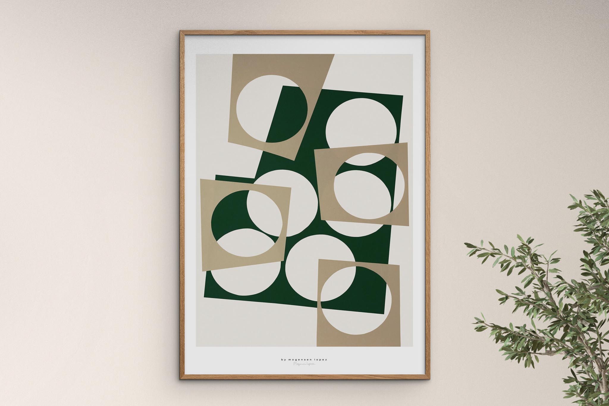 Poster & Frame アートポスター 50×70cm Cut Circle – CHLOROS