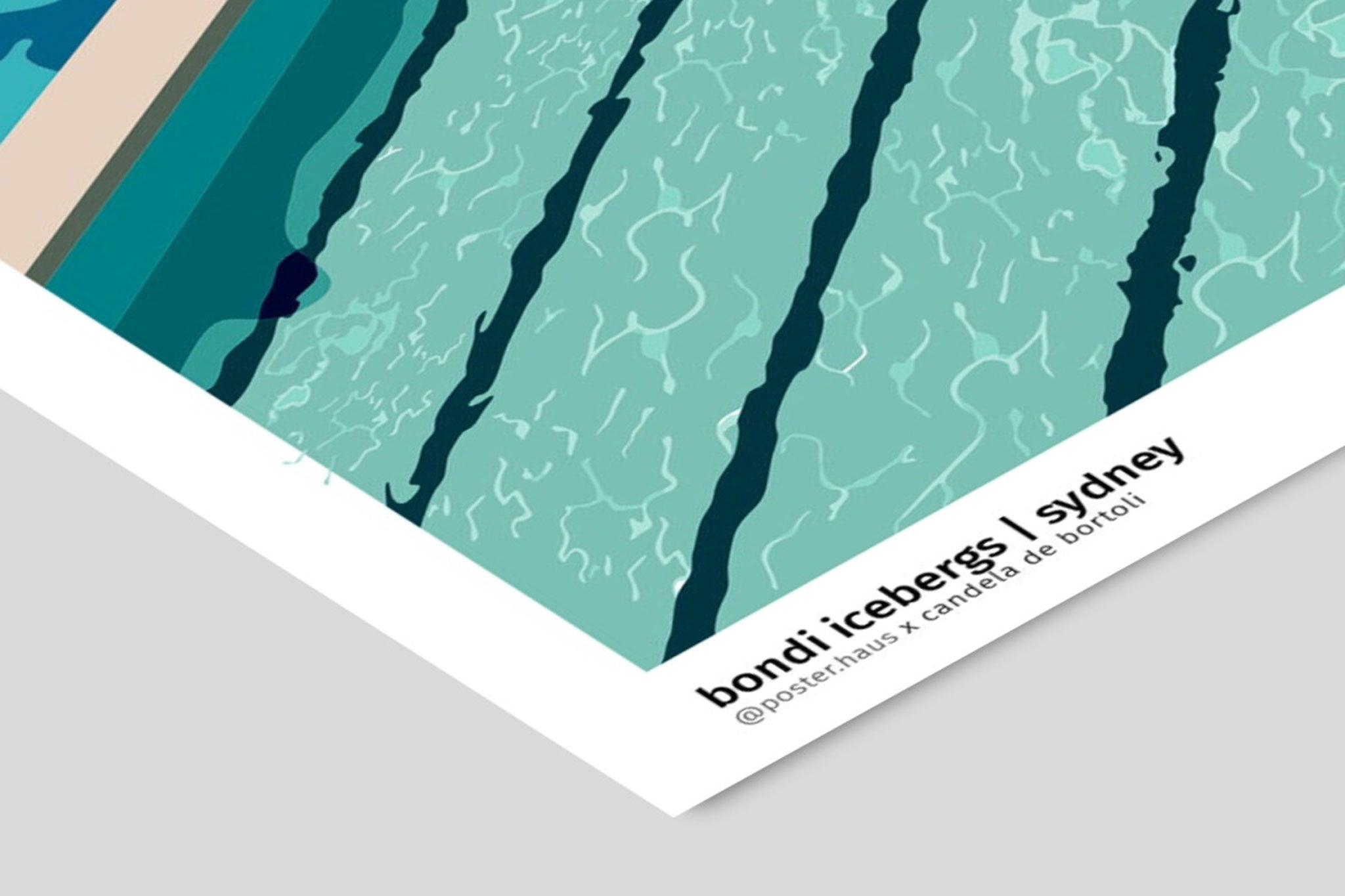 Poster & Frame アートポスター A3 Bondi Icebergs – CHLOROS