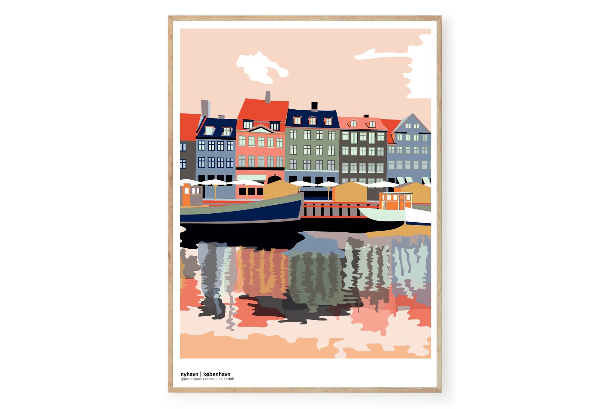 Poster & Frame アートポスター 50×70cm Nyhavn - Aften – CHLOROS