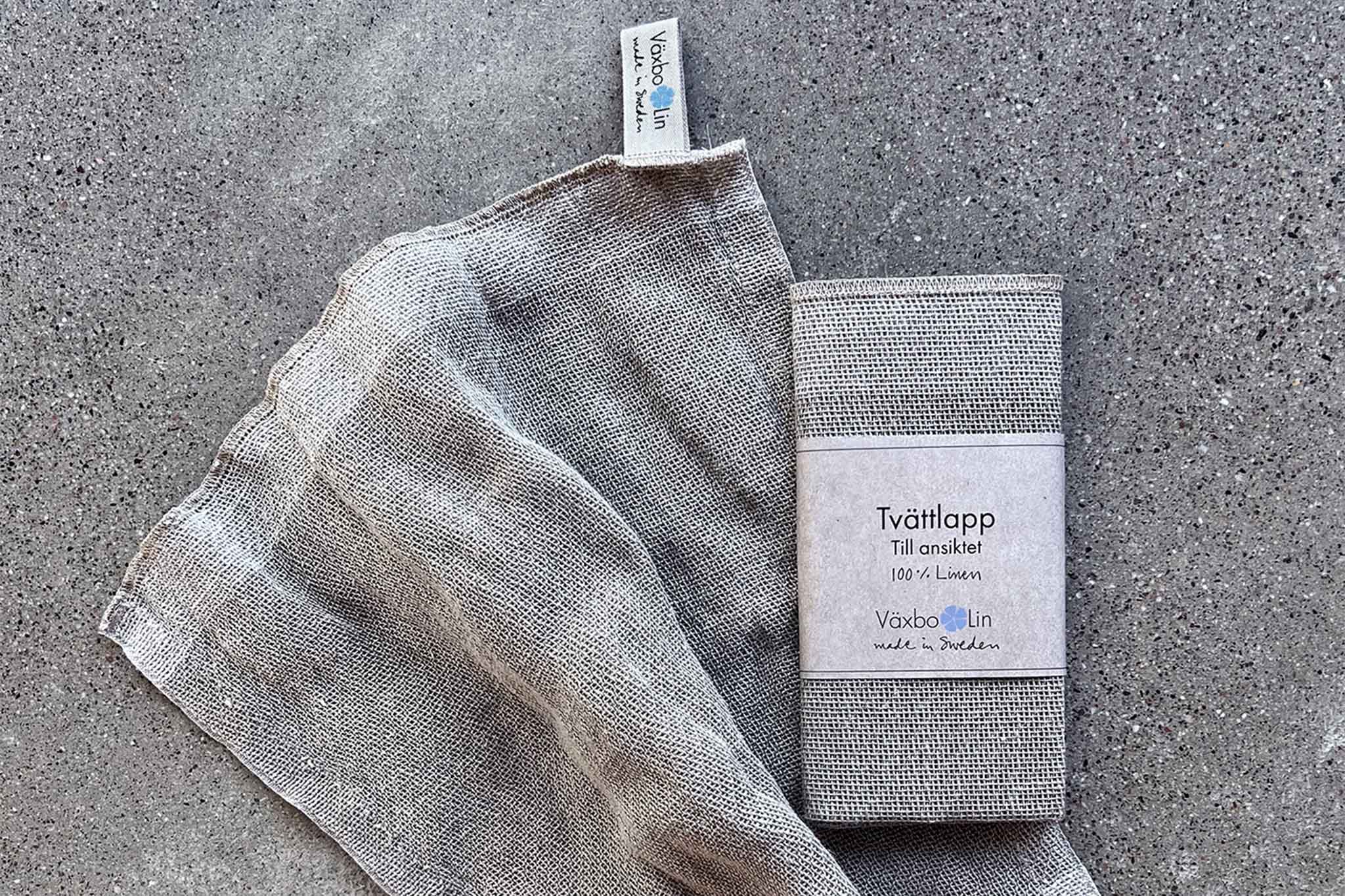 スウェーデン製 リネン100%のフェイスクロス/ウォッシュクロス – CHLOROS