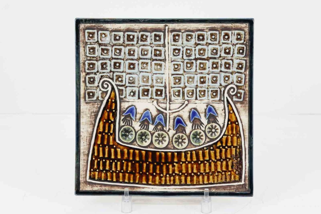 Lisa Larson リサ ラーソン UNIK 陶板 Skepp バイキング船 – CHLOROS